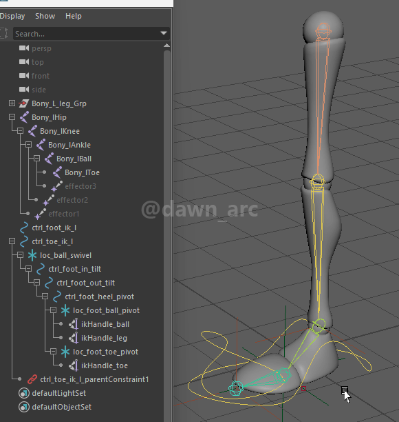 [Maya]Rigging 16 - Ankles & Heels